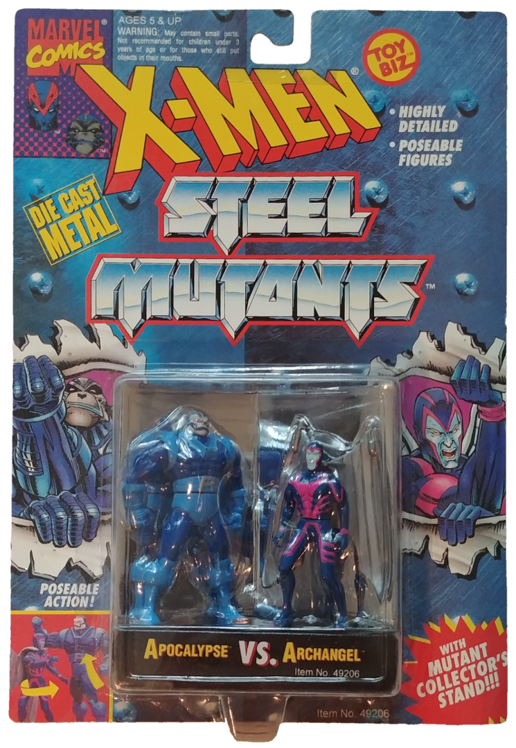 Apocalypse vs. Archangel - Steel Mutants: Series 1 - X-Men (Toy Biz ...