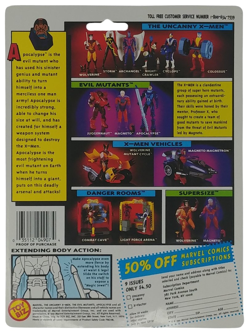 Apocalypse - Series 1 - X-Men (Toy Biz) - Figuronomy.com - an Action ...