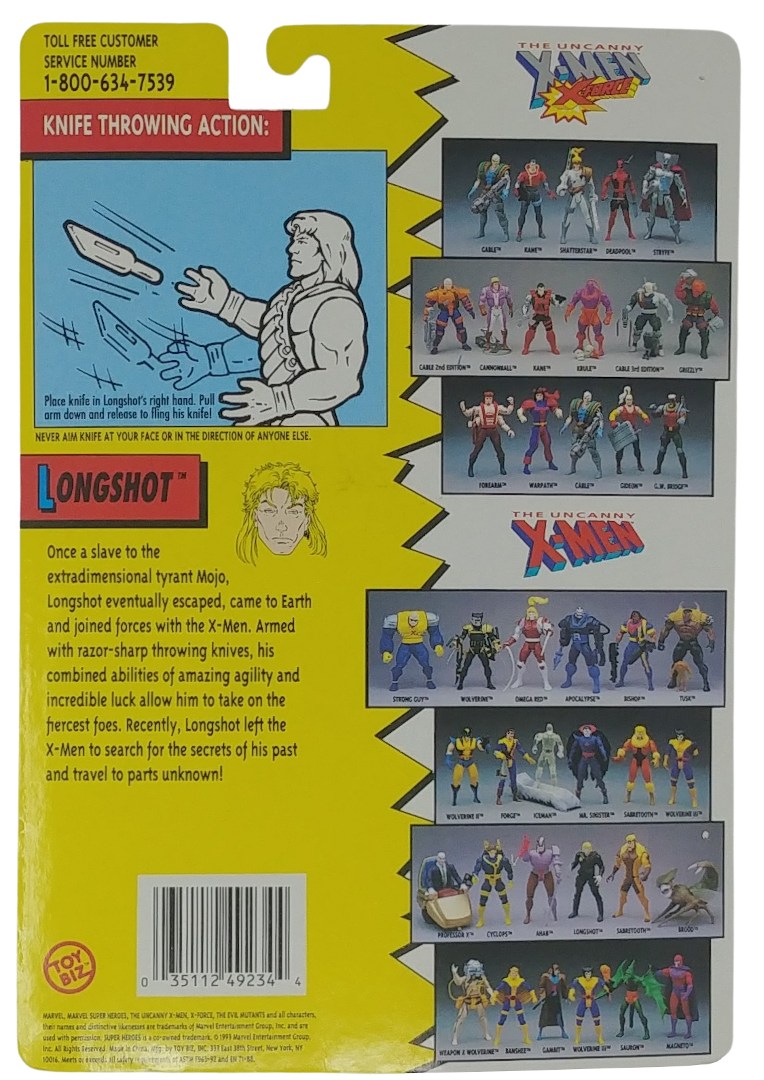 Longshot - Series 5 - X-Men (Toy Biz) - Figuronomy.com - an Action ...